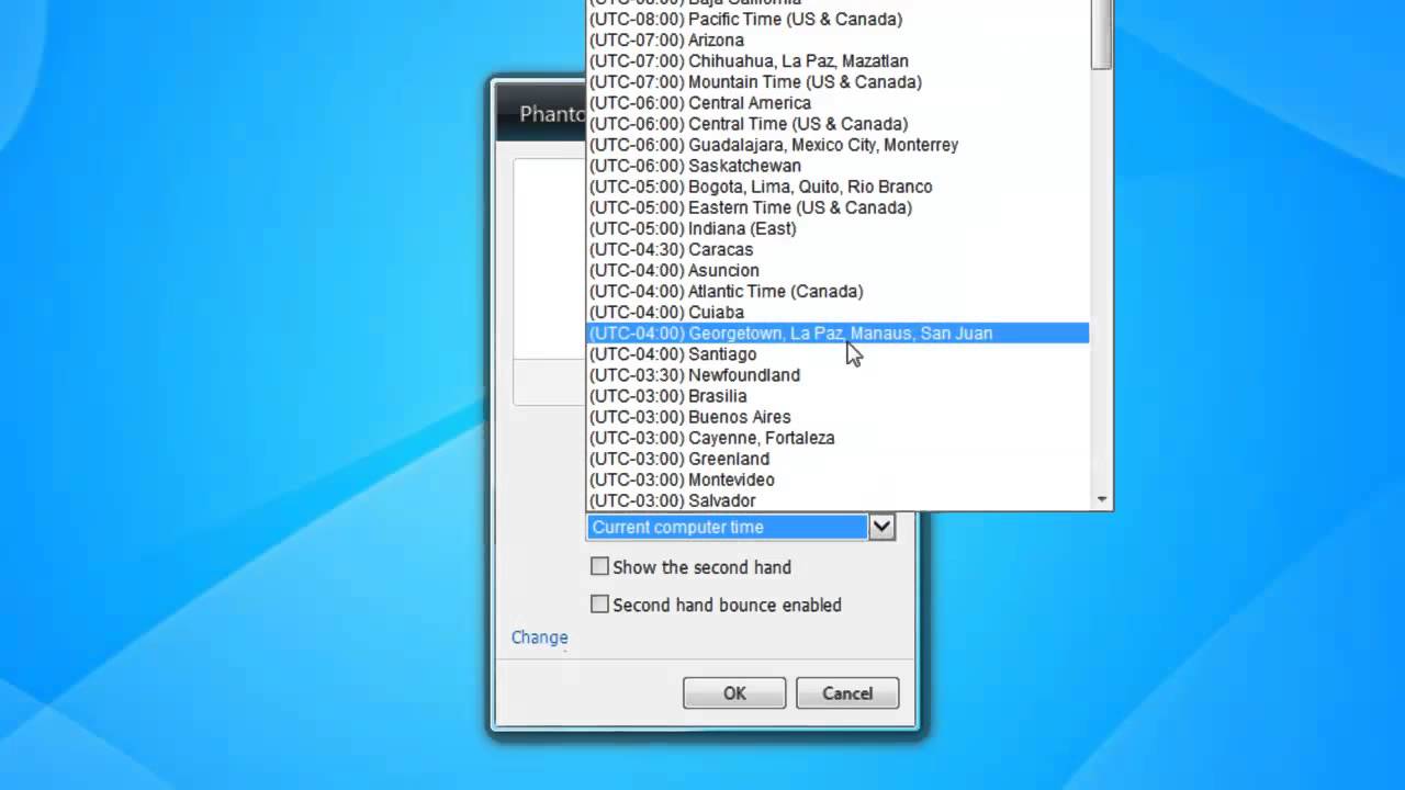Phantom Clock 2 Windows 7 Sidebar Gadget - YouTube