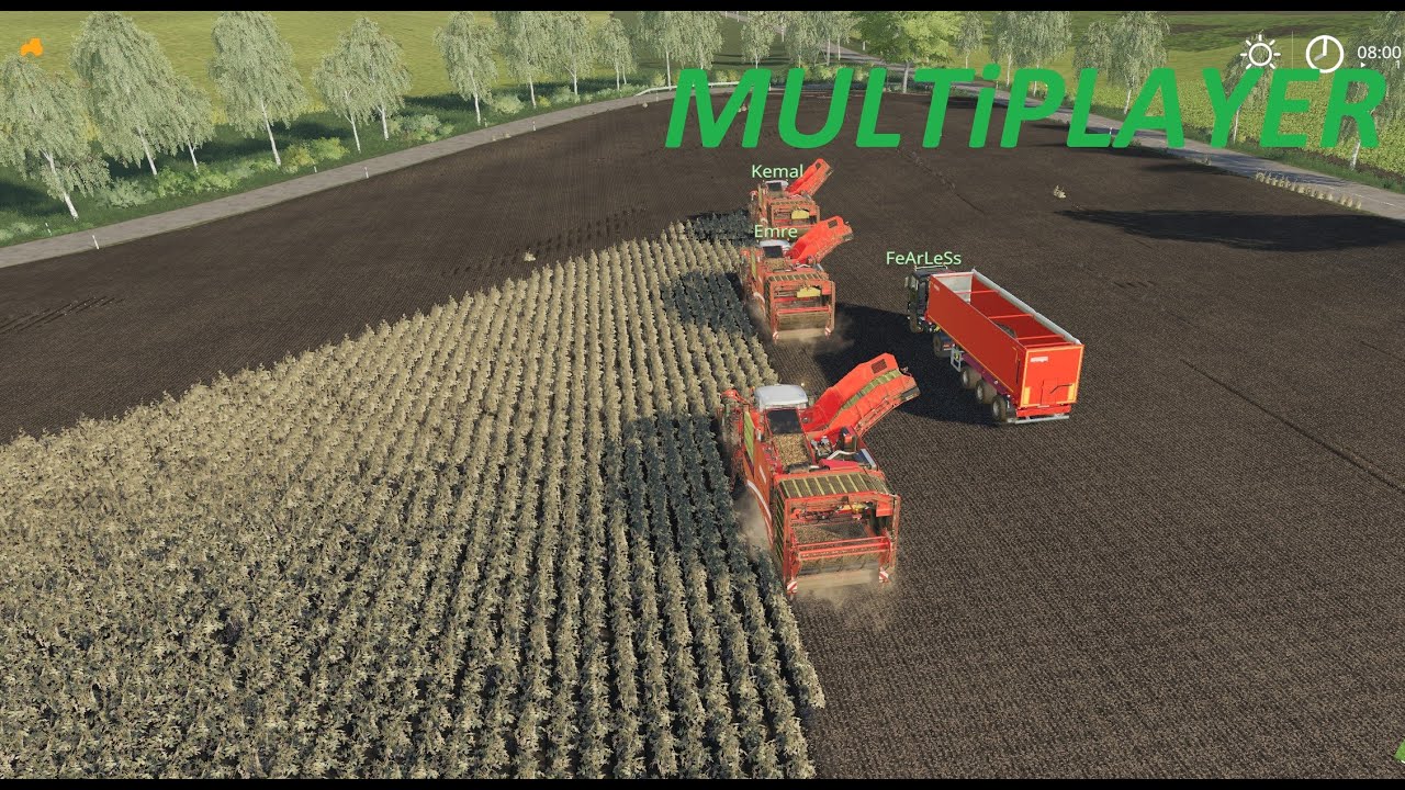 POTATO HARVEST MULTiPLAYER FARMİNG SIMULATOR 19 TİMELAPSE PART:6 - YouTube