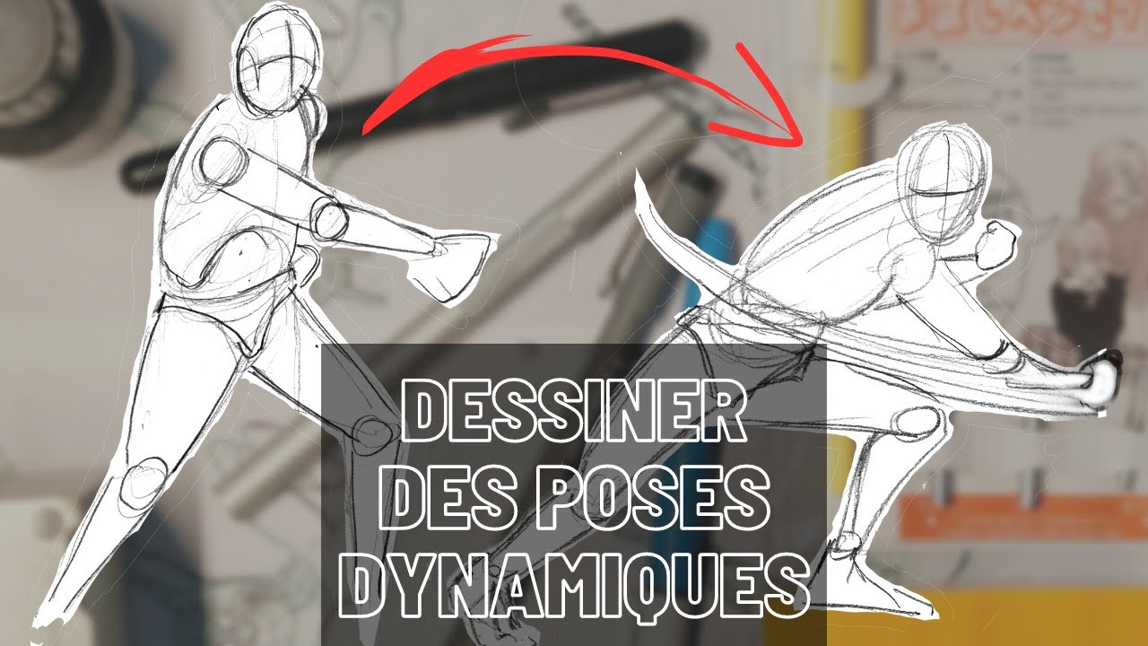 Dessiner des poses dynamiques - YouTube