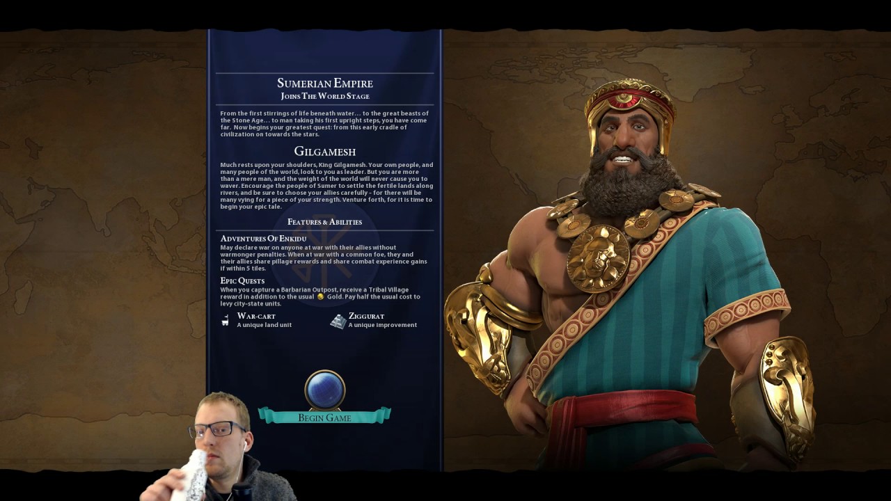 Let's Play Civilization 6 - Gilgamesh part 0 - YouTube