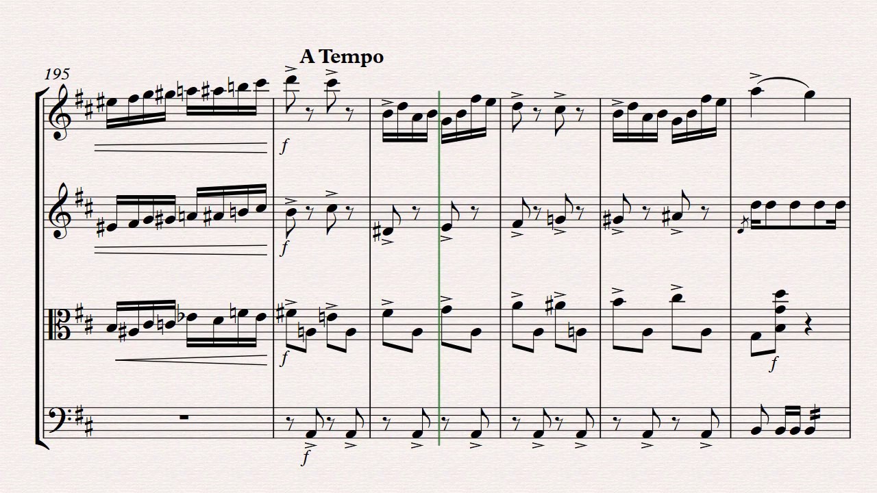 Pomp and Circumstance March No. 1, E. Elgar - String Quartet (Score ...