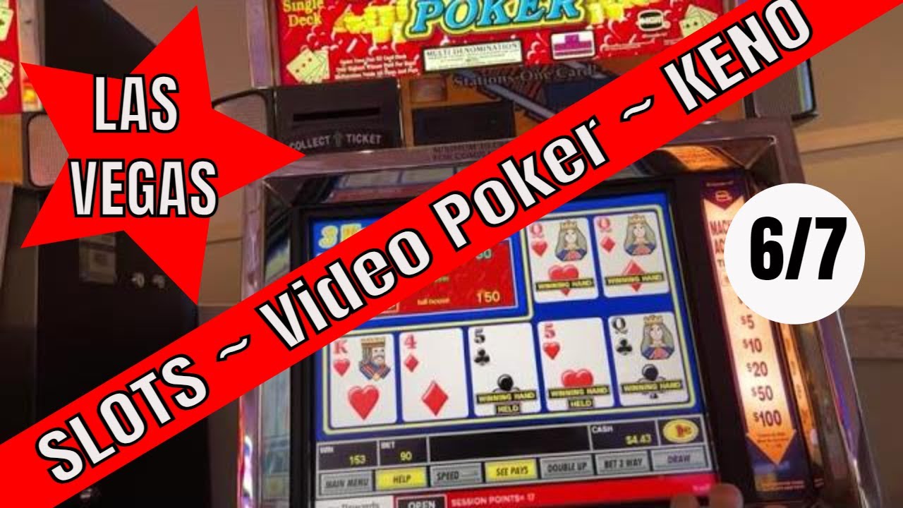 VIDEO POKER - KENO - SLOTS - Chasing KENO Jackpots LAS VEGAS Casino Fun ...