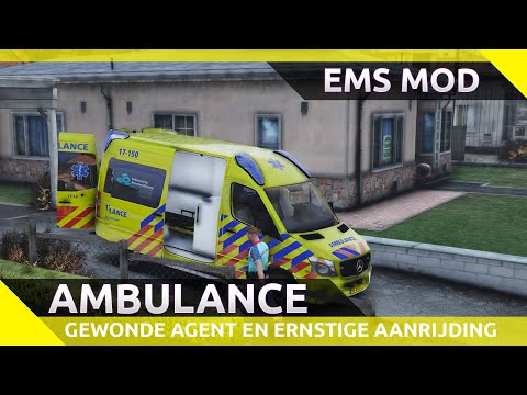 Gewonde agent, ernstige aanrijding, reanimatie en meer! - GTA V ambulance dienst