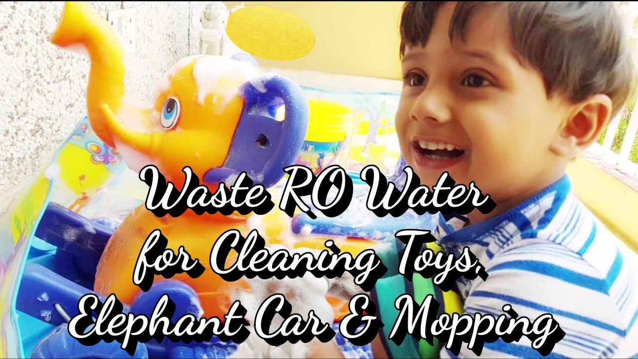 Kids Utilizing RO Waste Water | Cleaning Toys | Mopping | Save Water ...