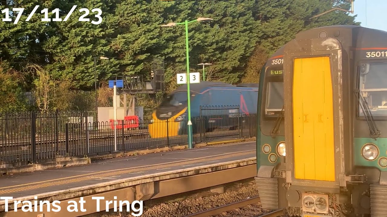 Trains at Tring 17/11/23 - YouTube