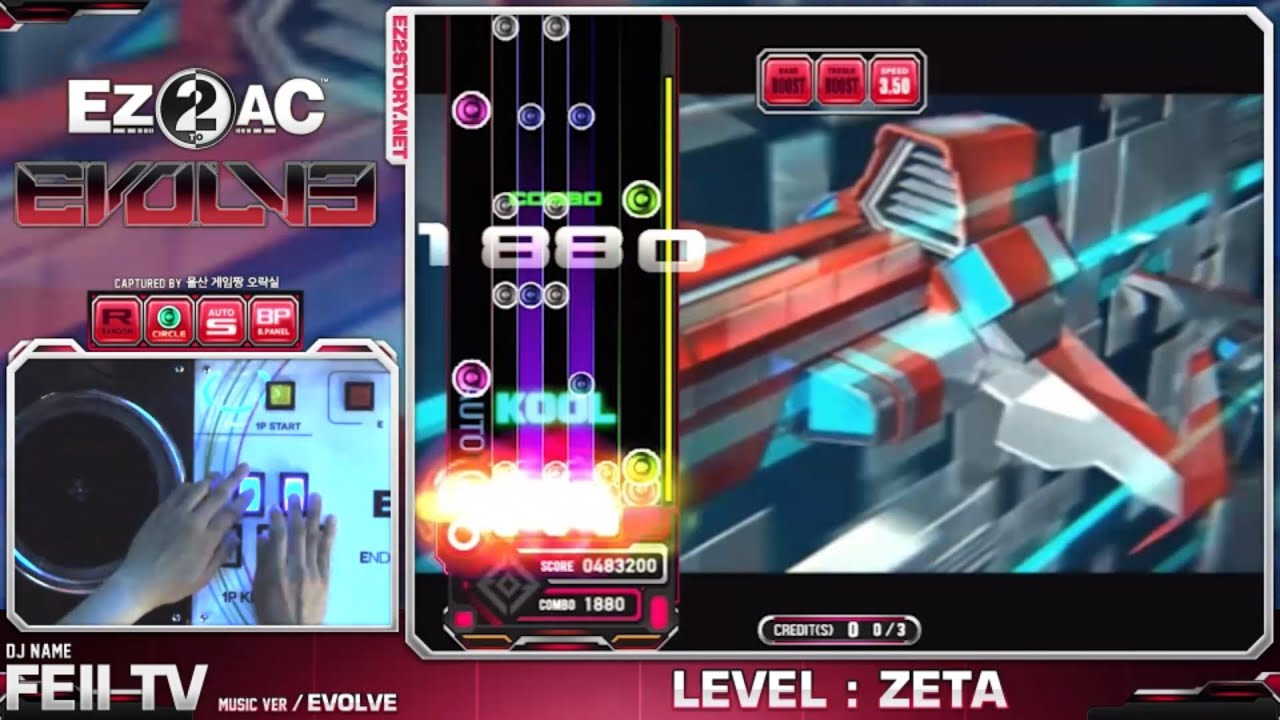 [EZ2AC : EV] 5K Course - (ζ) LEVEL : ZETA [Random][S-Auto] (ver 1.60 ...