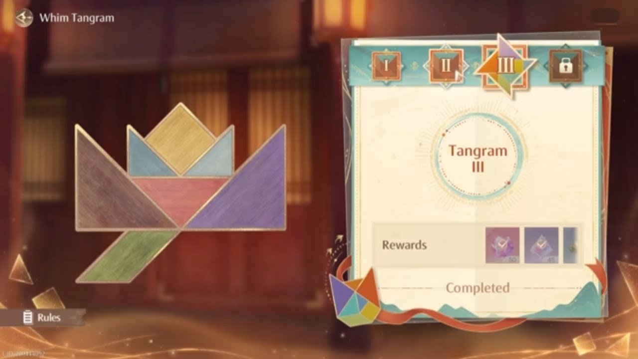 Infinity Nikki Whim Tangram Day 5 Puzzle Tangram III - YouTube