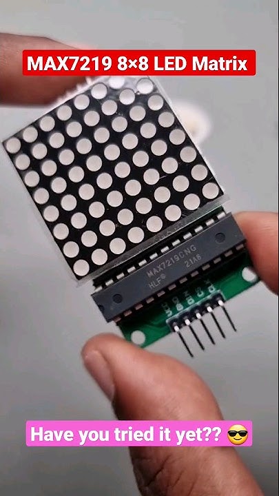 MAX7219 8x8 LED Matrix: A Closer Look 🧐🚥💡#shorts #diy #arduino # ...