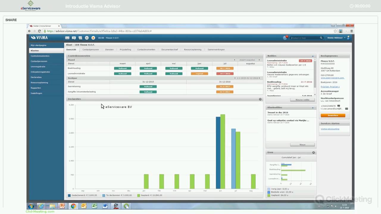 Introductie van Visma Advisor (cloud service om eAccounting cq. Visma ...