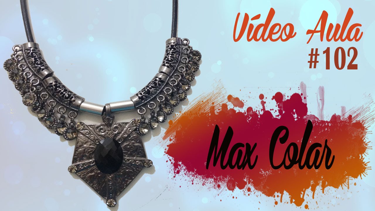 Passo a passo #102: Maxi Colar - YouTube