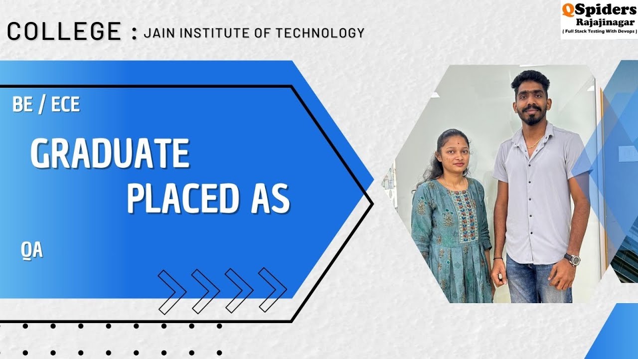 Placement Journey of BE (ECE ) graduate as QA - YouTube