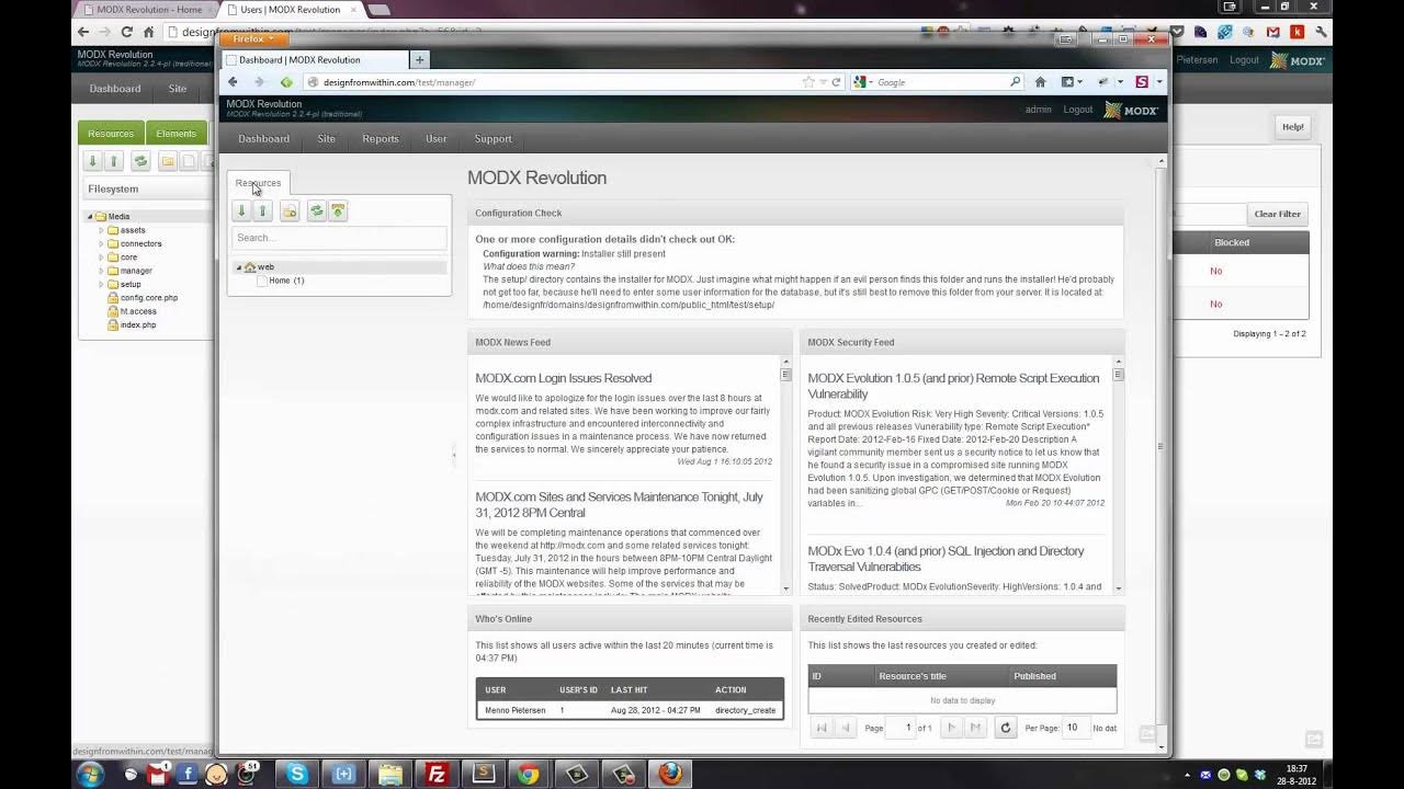 MODX ACL - Customize the manager using Access Controls, User groups and Roles - YouTube