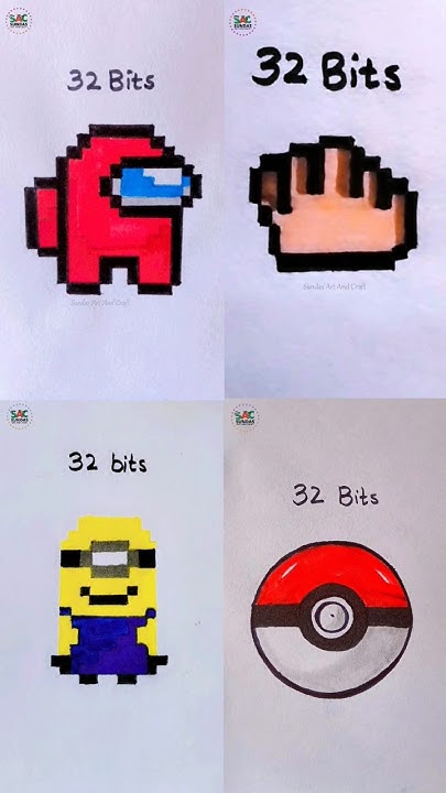 Comment Your Favorite Pixel Art ๐ค 64 Bits Quarter Bit Shorts