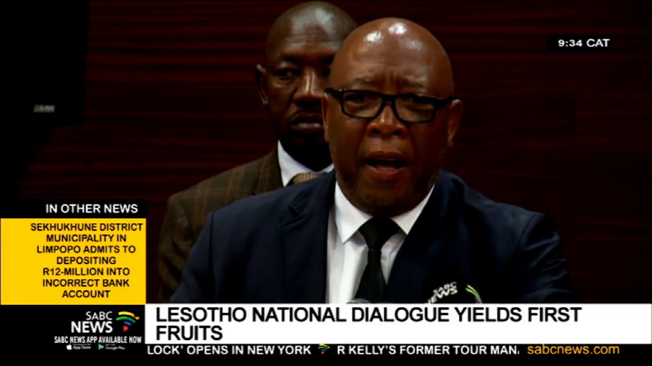 Lesotho national dialogue yields first fruits - YouTube