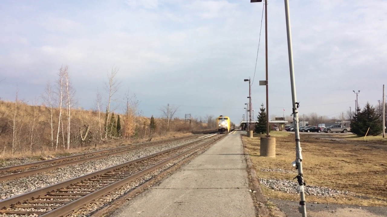 VIA Rail 65 in Cornwall, ON - YouTube