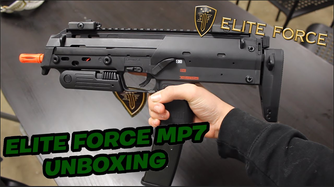 Elite Force MP7 Unboxing || MP7 AEG || QSAirsoft - YouTube