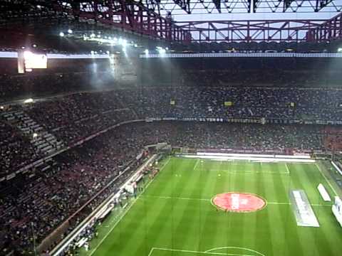 Milan - inter 3-0 coro inter merda - YouTube