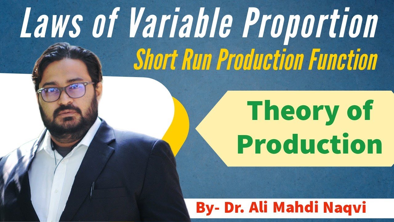 Laws of Variable Proportions | Theory of Production | Return to a ...