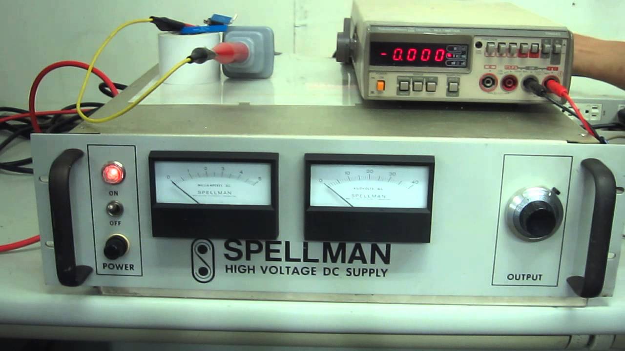 SPELLMAN RHR40P120/100 High-voltage power supply 動作確認 - YouTube