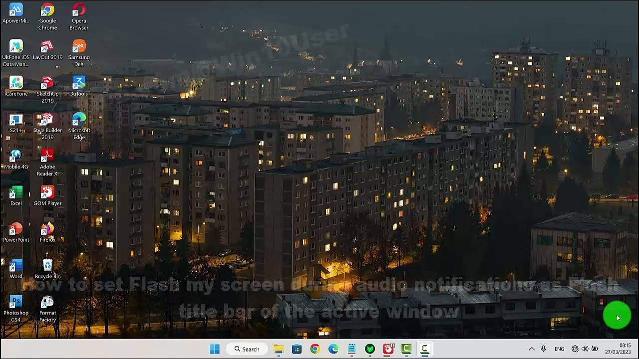 Windows 11 : Flash my screen during audio notifications as Flash title ...