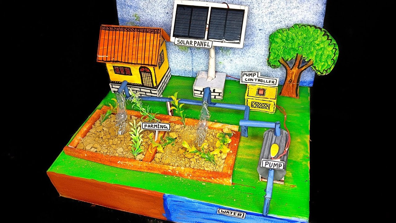 solar drip irrigation system model || solar irrigation system for ...