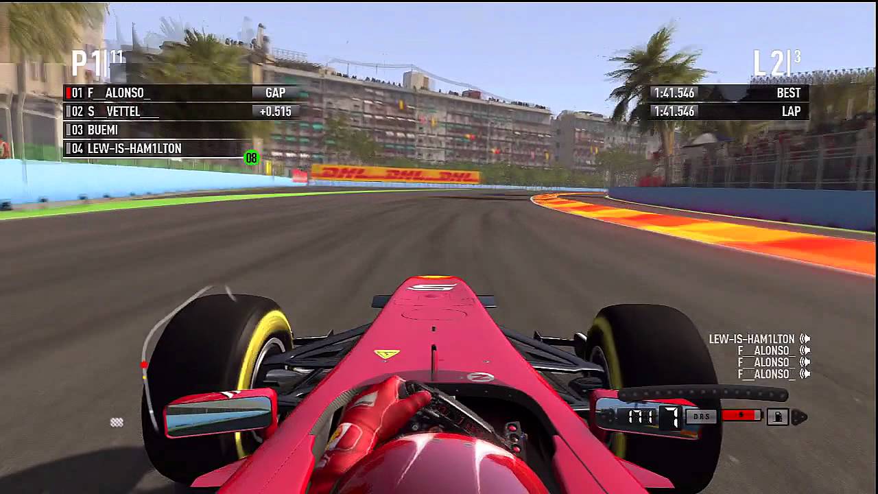 F1 2011 - Valencia online gameplay - YouTube