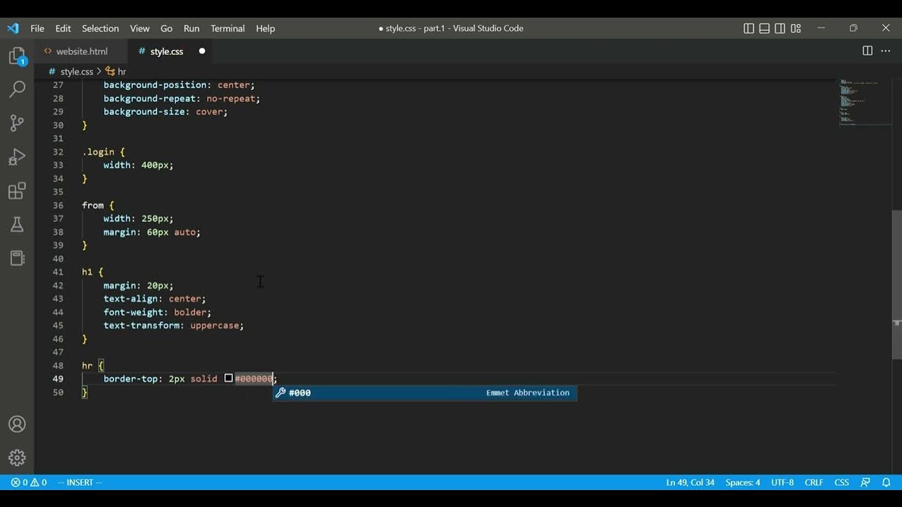 Tutorial Membuat Halaman Login Html Dan Css Di Vscode Youtube