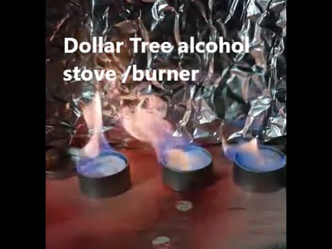 dollar tree mini alcohol stoves - YouTube