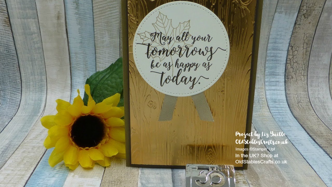 May Craft Box - Stunning Copper Pinewood Planks Card - YouTube