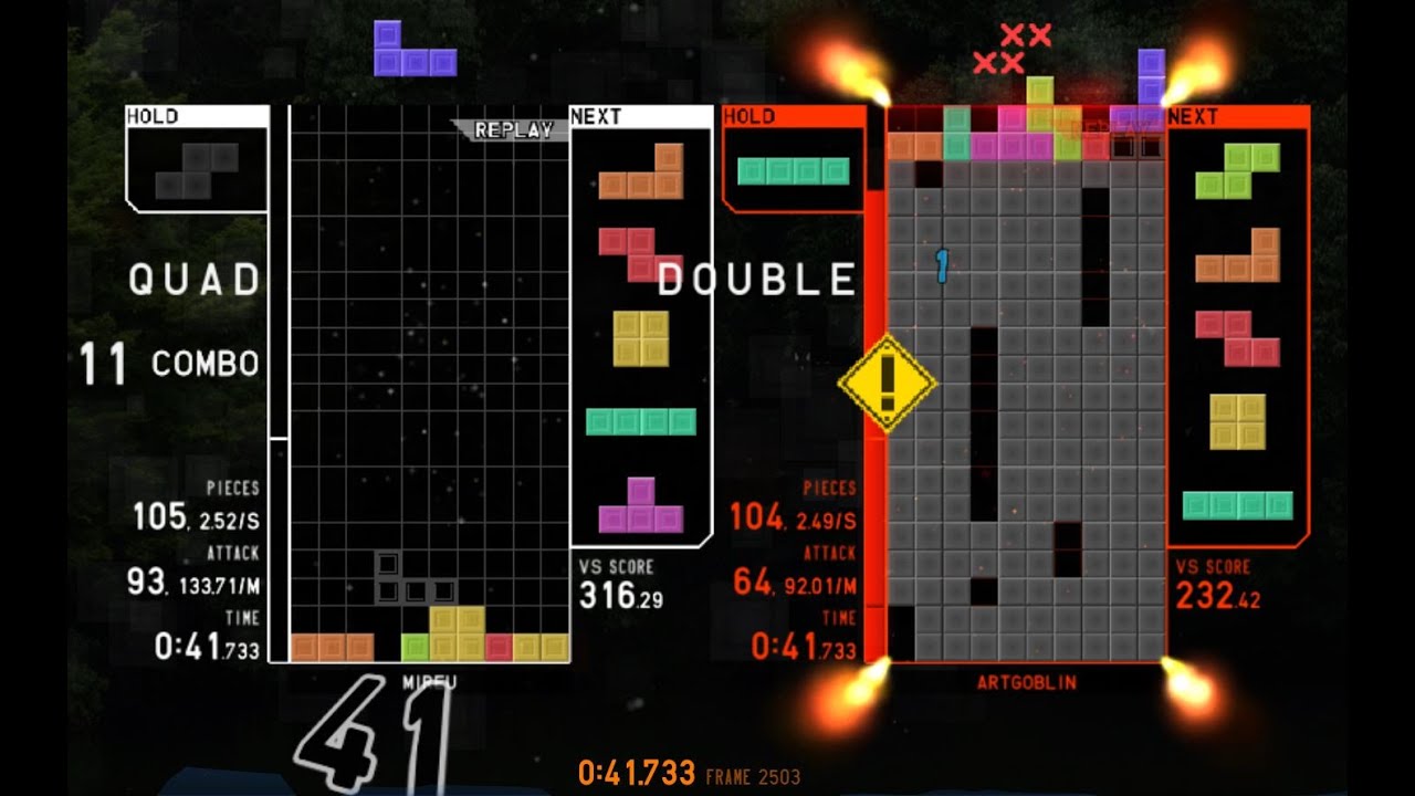 [TETRIO] 11combo downstack + 41(43) spike - YouTube