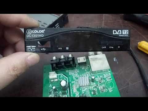 Ремонт ТВ приставки DC1301HD - YouTube