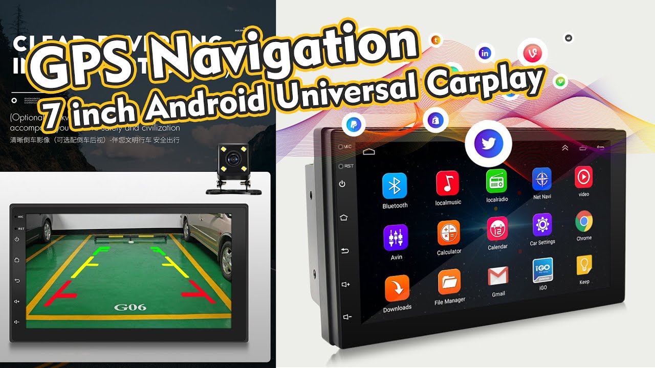 New Car 7 inch Android Universal Carplay GPS Navigation MP5 Player GPS ...