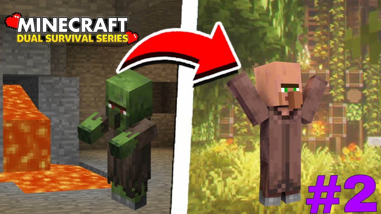 We Got DIAMONDS 💎 | Iron Armor, Zombie Cure & Food Farm in Minecraft ⛏️ ...