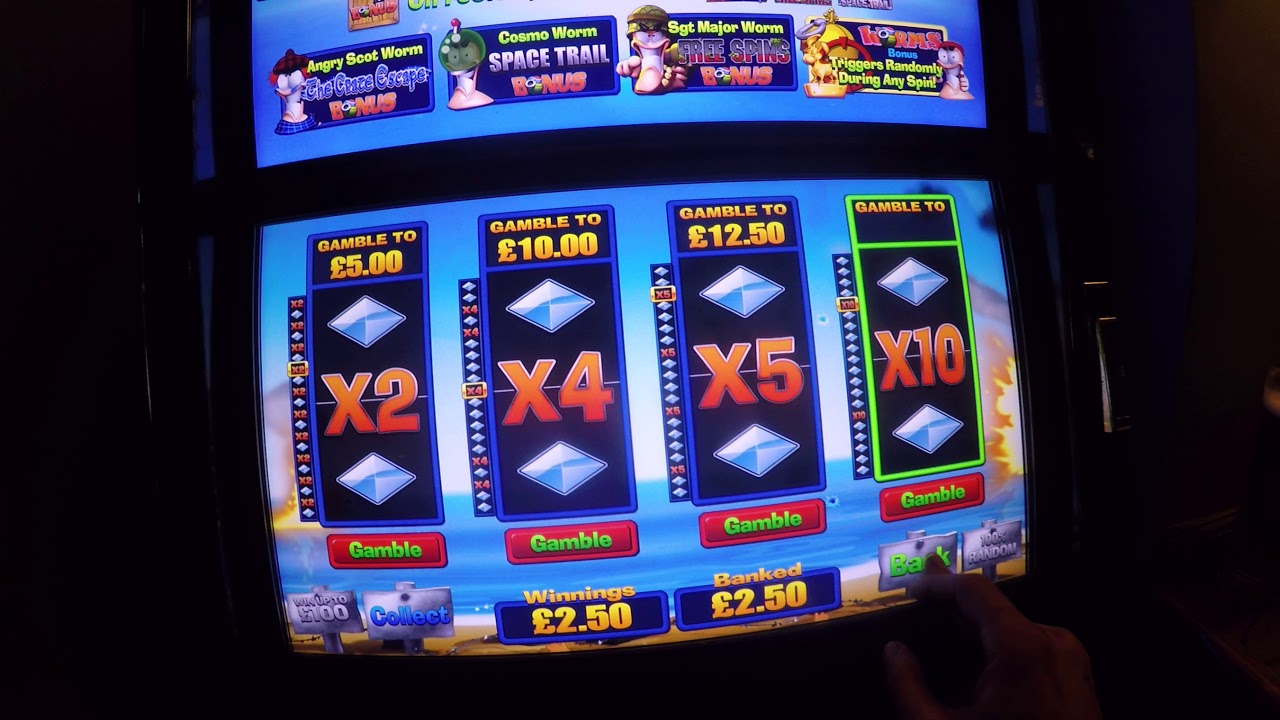 worms fruit touch screen fruit machine got to get a win - YouTube