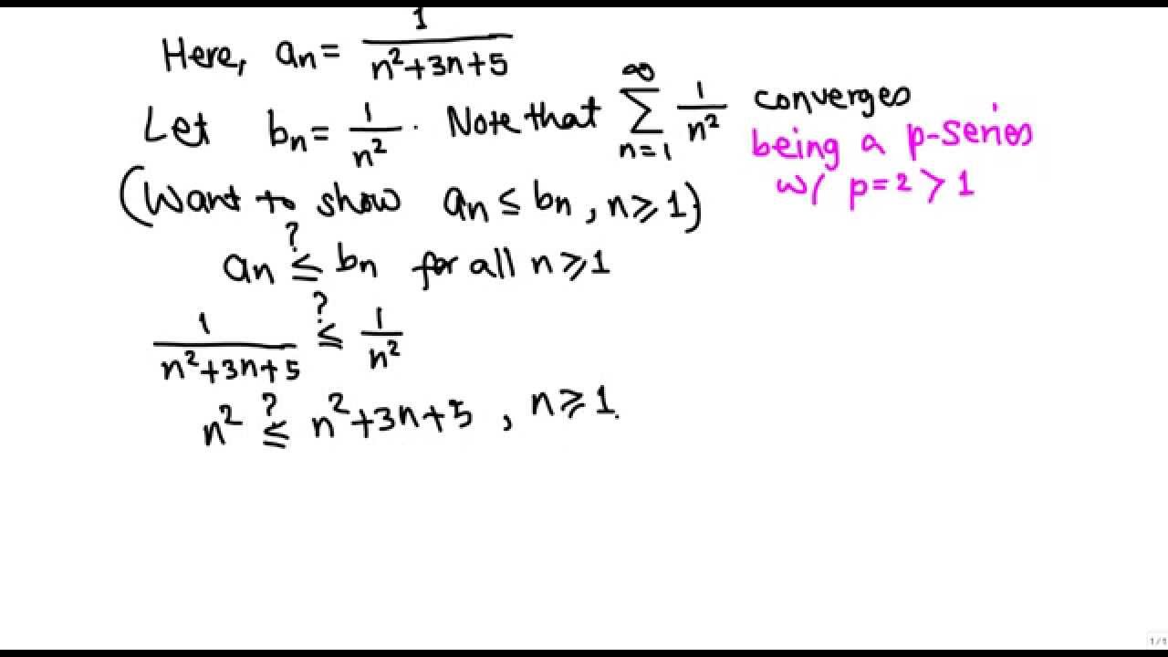 Series: The Direct Comparison Test - YouTube