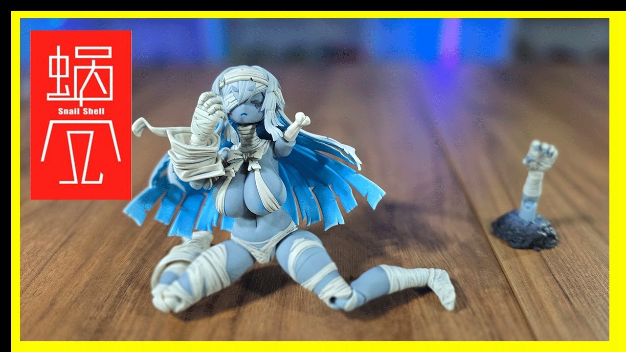 SNAIL SHELL Chica Zombie GRISA (reseña / unboxing en español) - YouTube