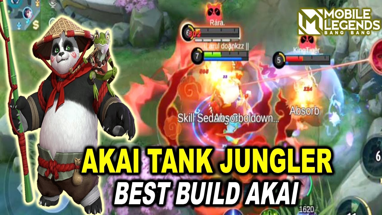 AKAI TANK JUNGLER, BEST BUILD AKAI - MOBILE LEGENDS - YouTube