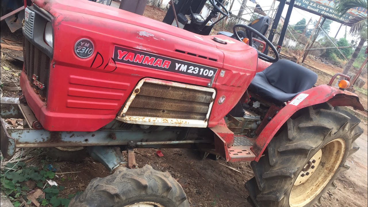 Mấy cày bãi Yanmar 2310D hai cầu xe rin tại bãi lh0965198720 - YouTube