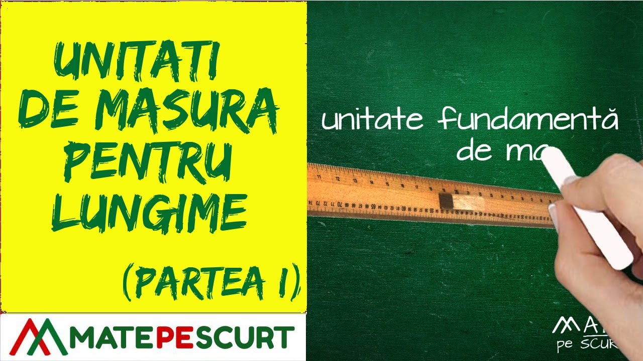 Unitati de masura pentru lungime (partea I) - YouTube