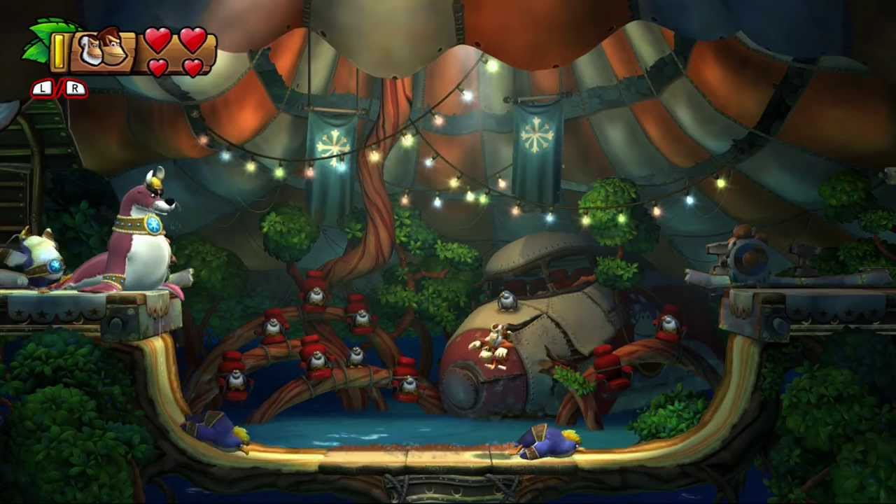 Donkey Kong Country Tropical Freeze: 1-Boss Big Top Bop - YouTube