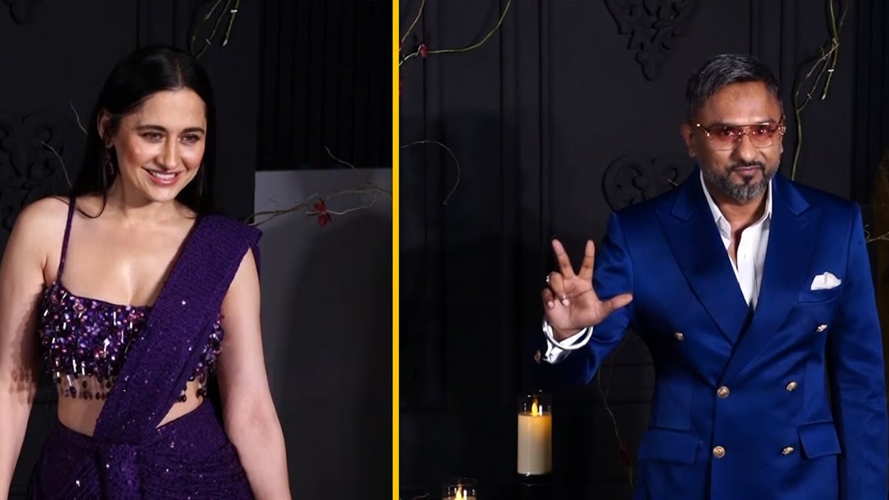 Sanjeeda Sheikh and Rapper Yo Yo Honey Singh Arrives at Sonakshi-Zaheer ...