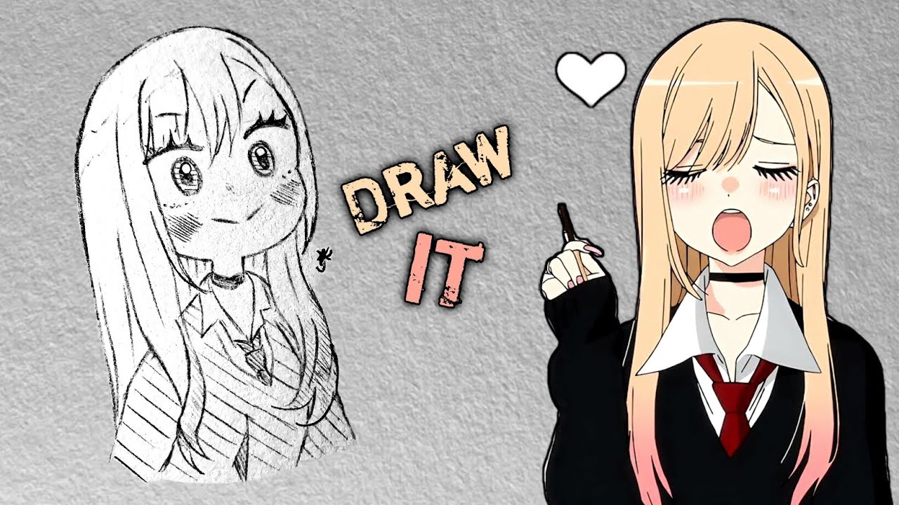 How to Draw Marin Kitagawa From My Dress Up Darling | Step By Step ...