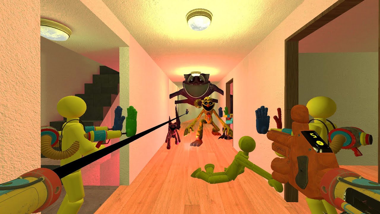 3 MONSTERS! New! Chicken & CatNap Standing Chase 100 Players in Liminal ...