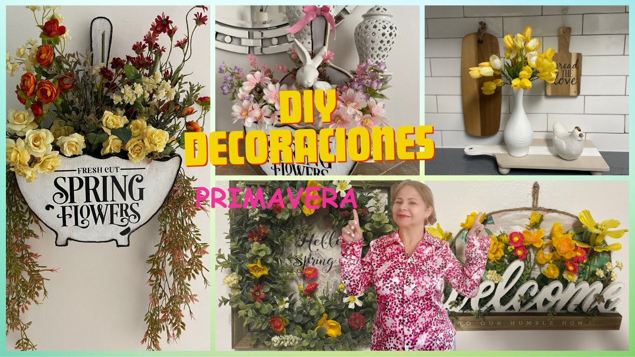 IDEAS PARA DECORAR EN PRIMAVERA / DIY PRIMAVERA 🌹 - YouTube