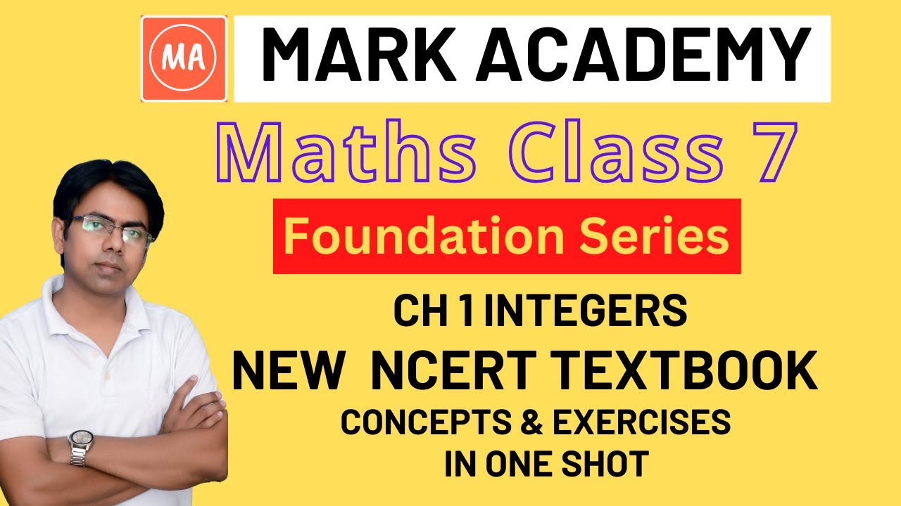 Maths Class 7 Chapter 1 Integers Concepts Exercises Cbse Ncert syllabus - YouTube