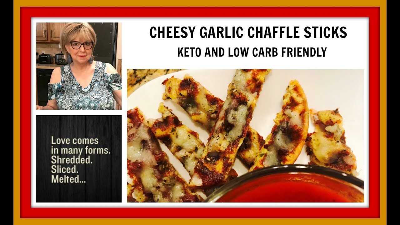 Cheesy Garlic Chaffle Bread Sticks- I could eat them every day! Careful ...