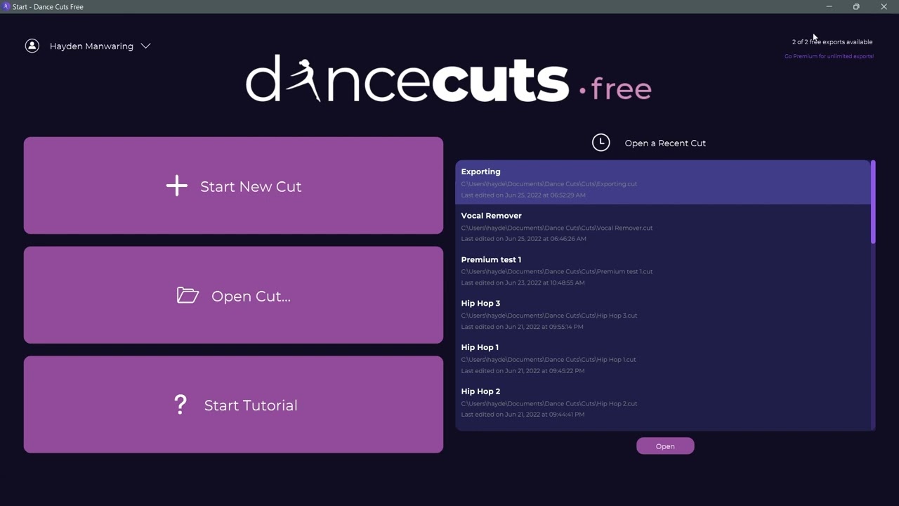 Home | DanceCuts