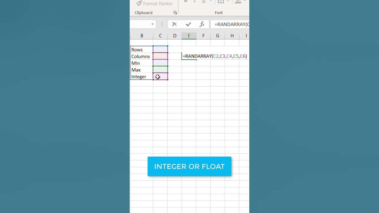 Creating Number arrays will never be the same after this| RANDARRAY Function #viralshorts #excel ...