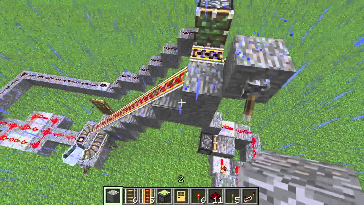 Minecraft - Powered Rail BUD Switch - YouTube