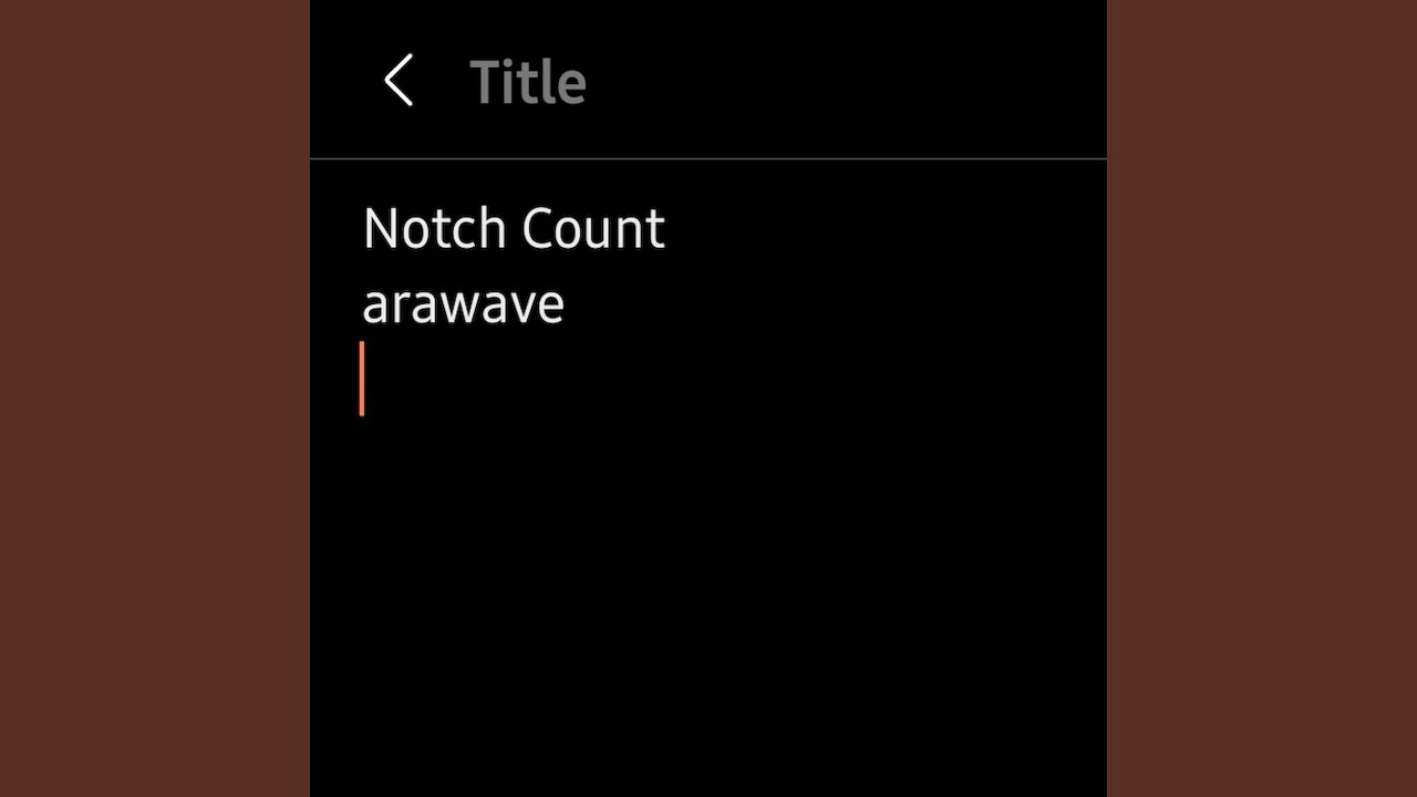 Notch Count - YouTube